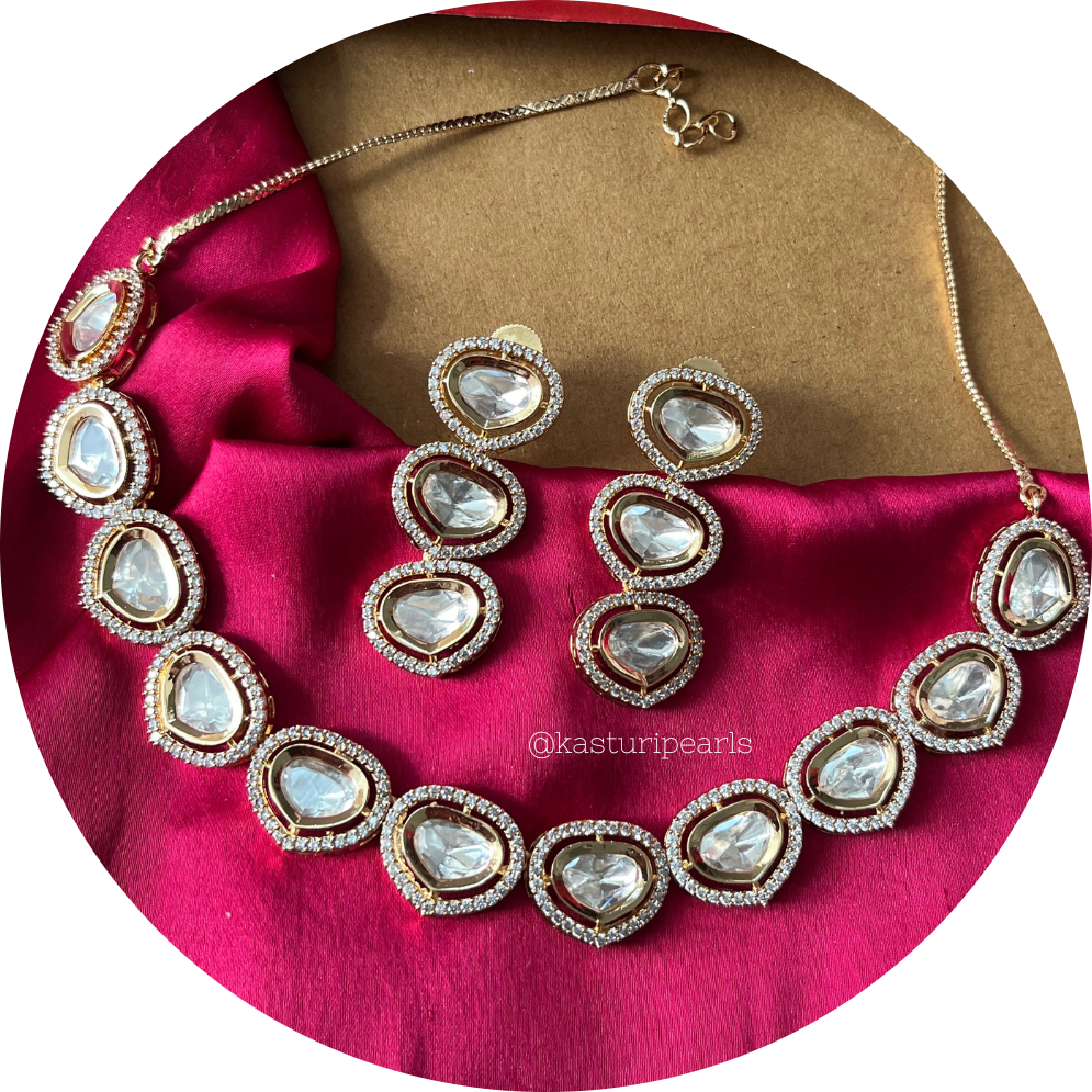 Uncut Polki Kundan – Kasturi pearls