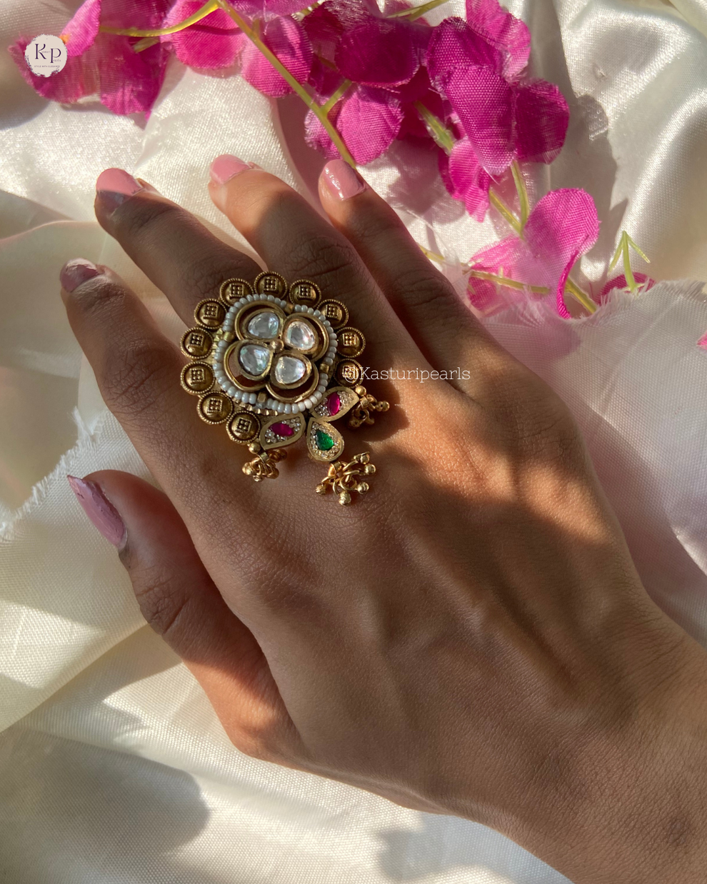 Shanu Antique Copper Rings – Kasturi pearls