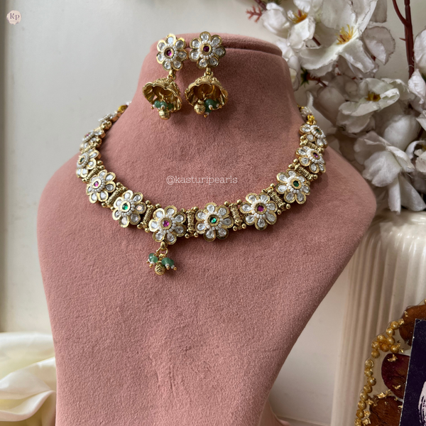 Yashi heritage Neckset – Kasturi pearls