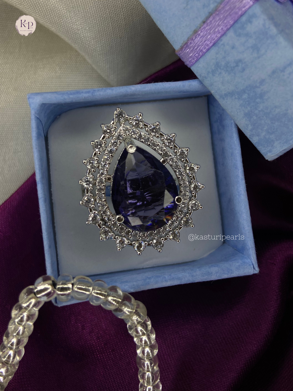 Mithi American diamond Ring – Kasturi pearls